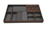 China Luxury Modular In-Drawer Jewelry Organizer Tray - E0 MDF, PVC Leather, Velvet Lining for Wardrobe & Closet (YG-H022) for sale
