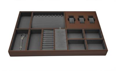 China Luxury Modular In-Drawer Jewelry Organizer Tray - E0 MDF, PVC Leather, Velvet Lining for Wardrobe & Closet (YG-H022) for sale