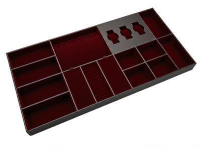 China Luxury MDF Leather Jewelry Drawer Organizer Tray YG-H024 for Wardrobe & Closet - Modular Design, Custom Fit for sale