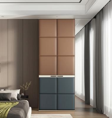 China Mjmhd CYLD-007 Custom Shaker Style Wardrobe Double Door - ENF Certified Particle Board, 22mm Thickness, PVC Laminate Surface, Aluminum Frame for Modern Home Interiors for sale