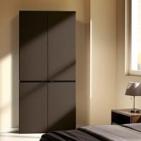 China Mjmhd CYLD-008 Custom Shaker Style Wardrobe Door - ENF Certified, 22mm Thick with PVC Laminate, Aluminum Frame, and Moisture-Resistant Design​ for sale