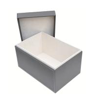 China Mjmhd DG-H001 Faux Leather Storage Box with Lid, Decorative Closet Organizer Bins, Handmade Elegant Storage for Wardrobe & Home for sale