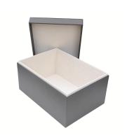 China MJHMD DG-H003 Faux Leather Storage Box with Lid, Handmade Decorative Organizer Box for Closet Shelf Office, Dark Brown for sale