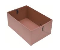 China MJmhd YG-H010 Faux Leather Handcrafted Storage Box, Lidded Decorative Organizer Bin for Closet Shelf, 490x300x200mm for sale