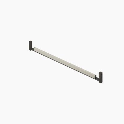 China Mjmhd CR-4 60cm Closet Clothes Rod, Side-Mount Aluminum Garment Rail with Silicone Anti-Slip Top, PVC Wrapped, for Wardrobe/Closet Organization for sale
