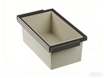 China DB-2 Sliding Wardrobe Basket, MDF with PVC Coated Pull-Out Organizer Drawer Insert, 664x485x270mm Slim Storage Bin for Clothes & Accessories for sale