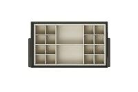 China Mjmhd USB-2 Pull-out Basket / Drawer Organizer, MDF Frame with Velvet Lining, Multi-compartment Underwear & Socks Drawer Insert, 664x485x100mm for Wardrobe for sale