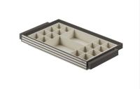 China USB-3 Drawer Basket | MDF & PVC Frame Underwear Organizer with 18 Compartments, Built-in Drawer Storage for Wardrobe, 764x485x100mm (MJmhd) for sale