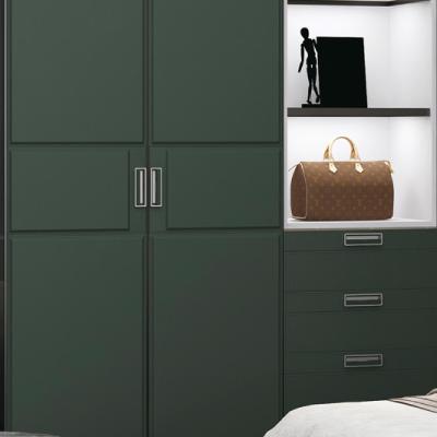 China Customization Size and Configuration Laminate Finished Wardrobe Doors Featuring Hinge Door Opening Type Designed for Space Management for sale