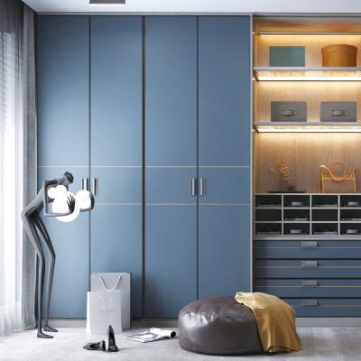 China Sliding Or Hinged Laminate Wardrobe Door Panels With Aluminum Frame Delivering Performance And Modern Style For Closet Doors for sale