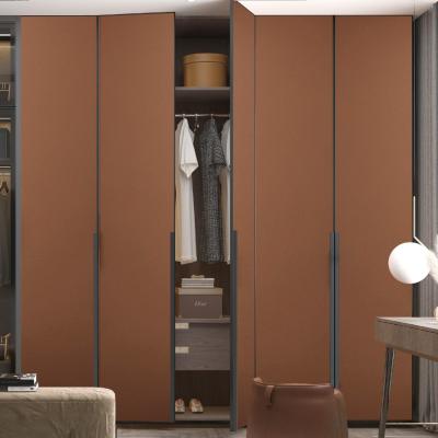 China Multiple Colors Including White Laminate Wardrobe Doors with Aluminum Edge Strip Suitable Residential Commercial Wardrobes Durable Stylish for sale