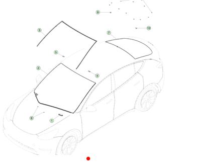China Tesla Model 3 2021-2023 Windshield Edge Seal 1524886-00-F for sale