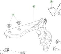 China Tesla Model 3 2021 Right Active Hood Hinge 1643846-00-A for sale
