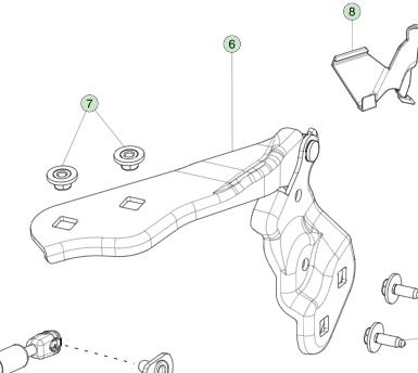 China Tesla Model 3 2021 Right Active Hood Hinge 1643846-00-A for sale