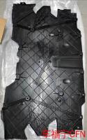 China Black Rear Aero Shield for Tesla Model S/X 2021 ABS Plastic for sale