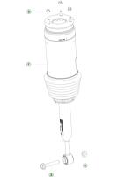 China Rear Adaptive Air Spring Module Right Hand 1027067-00-D Aluminum for sale