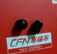China Tesla Model 3/Y/X/S TPMS Dust Caps - Black Plastic Valve Stem Covers for sale