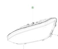 China HEAD LAMP ASEMBLY LEFT HAND DRIVE UP - LEVEL LEFT HAND FOR M3(2015-2021) 1034318-00-E for sale