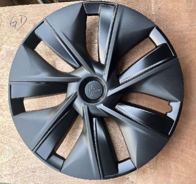 China 19-inch 7-clip Carbon Black Hub Cap for 2023 Tesla Model Y - Precision Fit Wheel Cover for sale
