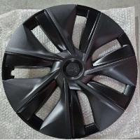 China 19-inch 7-clip Carbon Black Hub Cap for 2023 Tesla Model Y - Precision Fit Wheel Cover for sale