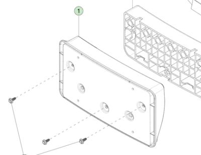 China ASSEMBLY FRONT LICENSE PLATE BRACKET CN  FOR TESLA MODEL S 2021+ 1657291-00-A for sale