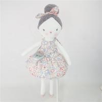 China 43cm Soft Doll Plush Toy Baby Girl Plush Doll Wearing Beauty Dress for sale