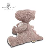 China ODM Soothing Stuffed Animal Embroidery Logo Grey Dinosaur Plush CE for sale