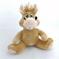 China Skin Friendly Stuffed Animal Cartoon Soft Embroidery Baby Comforter Toy for sale