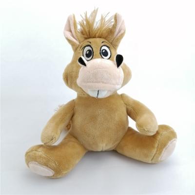 China Skin Friendly Stuffed Animal Cartoon Soft Embroidery Baby Comforter Toy for sale
