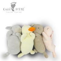 China Stuffed Loveable Soft Plush Toy Cushion Huggable Sleeping Duck Pillow for sale