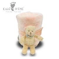 China Customised Animal Shaped Infant Soft Stuffed Sheet 92 X 80cm Blanket Baby Loveable for sale