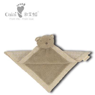 China OEM ODM Soothing Animal Towel Soothing Comfort Bear 27 X 27cm for sale