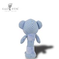 China 18cm Baby Soft Educational Toys Huggable Loveable Rattle Bear Plush Toy for sale