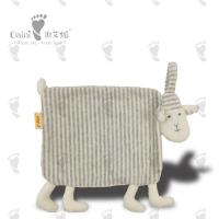 China Customised Huggable Baby Comforter Toy Stripe Sheep Sleep Comforter Toy for sale