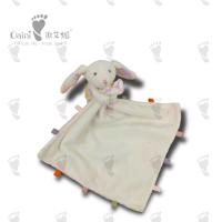 China Huggable Stuffed Square Bad Bunny Navy Plush Comforter PP Cotton Loveable 26.5cm for sale