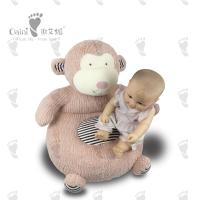 China Monkey Stuffed Animal Sofa Pink Monkey Couch Huggable 48 X 41cm for sale