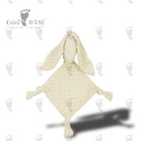 China Newborn Huggable Baby Comforter Toy Loveable Rabbit Square Comforter for sale