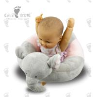China Stuffed Baby Infant Sitting Chair Warm Elephant Plush Animal Seat 53cm for sale