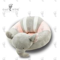 China Stuffed Baby Infant Sitting Chair Warm Elephant Plush Animal Seat 53cm for sale