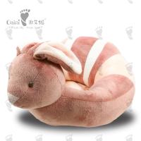 China Comfortable Safe Infant Sit Up Stuffed Bunny Shaped Chair 53cm for sale