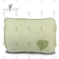China Presents Cuddly Thick Stuffed Cushion Green Stripe Pillow 29 X 43cm for sale