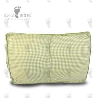 China Presents Cuddly Thick Stuffed Cushion Green Stripe Pillow 29 X 43cm for sale