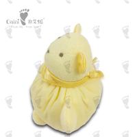 China Soft Fat Custom Stuffed Animals 20 X 17cm Egg Yellow Stuffed Bear for sale