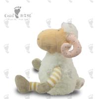 China Soft PP Cotton Fabric Dog Toys Stuffed Plush Child Friendly Pets Dog Toy Goat for sale