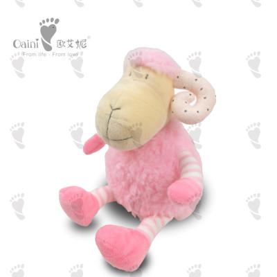 China Child Friendly Fabric Dog Toys Customized Fabric Goat Dog Toy 30 X 20cm for sale
