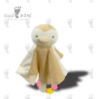China 29 X 29cm Animal Scarf Child Friendly Square Stuffed Penguin Comforter for sale