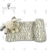 China PP Cotton Baby Bedding Set Leopard Rabbit Fleece Blanket 75 X 87cm for sale