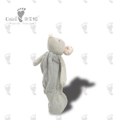 China PP Cotton Animal Scarf Eco Friendly Stuffed Baby Comforter 29 X 23 X 32cm for sale