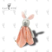 China 38 X 23 X 33cm Scarf Animal Home Decoration Pink Bunny Comforter PP Cotton Child Friendly for sale
