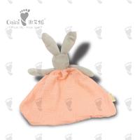 China 38 X 23 X 33cm Scarf Animal Home Decoration Pink Bunny Comforter PP Cotton Child Friendly for sale